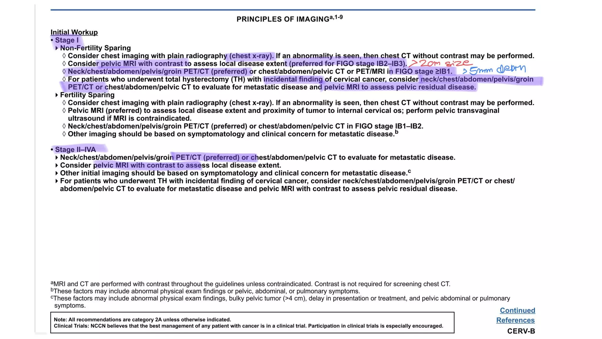 Carcinoma cervix management : 2022 nccn guidelines | PPTX | Cancer | Diseases and Conditions