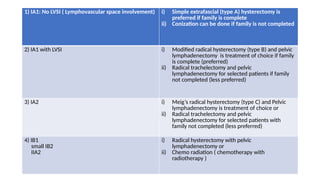 ca cervix STAGING and Management of cervix | PPTX