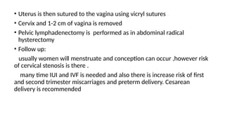 ca cervix STAGING and Management of cervix | PPTX
