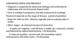 ca cervix STAGING and Management of cervix | PPTX