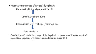 ca cervix STAGING and Management of cervix | PPTX