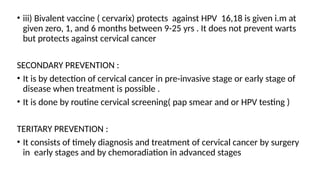 ca cervix STAGING and Management of cervix | PPTX