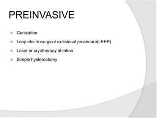 Ca cervix—standards of care | PPTX