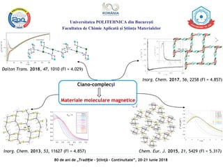 DIRECTII DE CERCETARE - Departamentul de Chimie Anorganica, Chimie ...