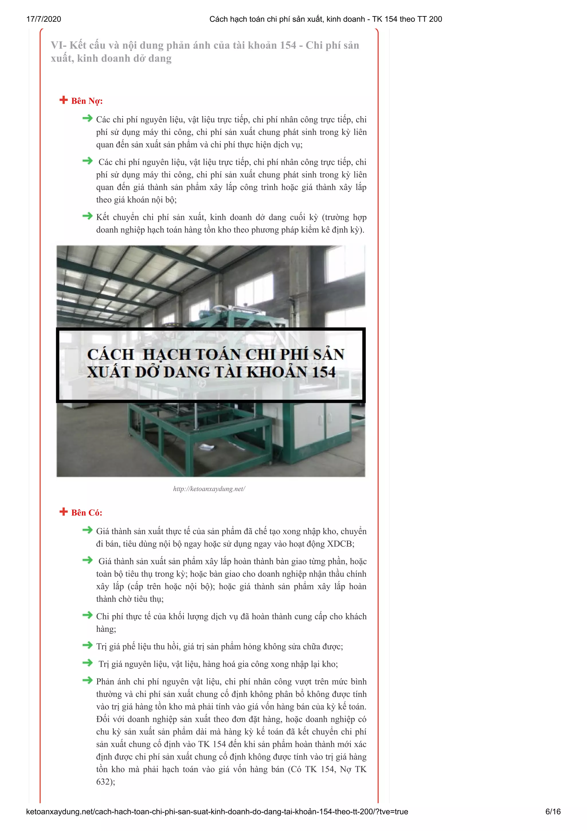Cach hach-toan-chi-phi-san-xuat-kinh-doanh-do-dang-tai-khoan-154 | PDF
