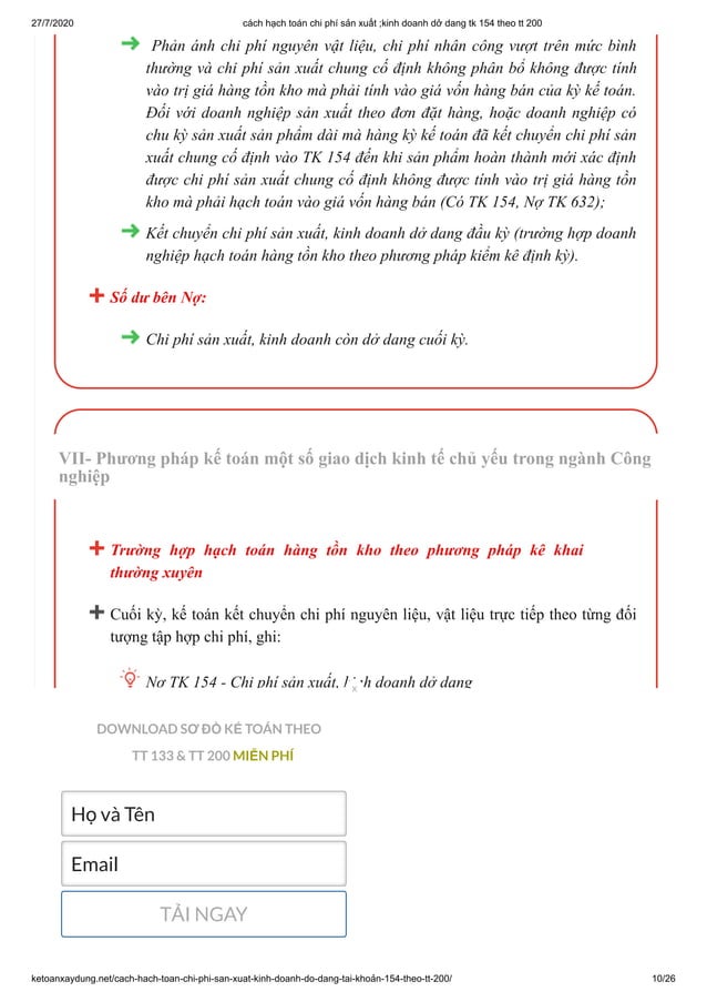 Cach hach-toan-chi-phi-san-xuat-kinh-doanh-do-dang-tai-khoan-154 | PDF