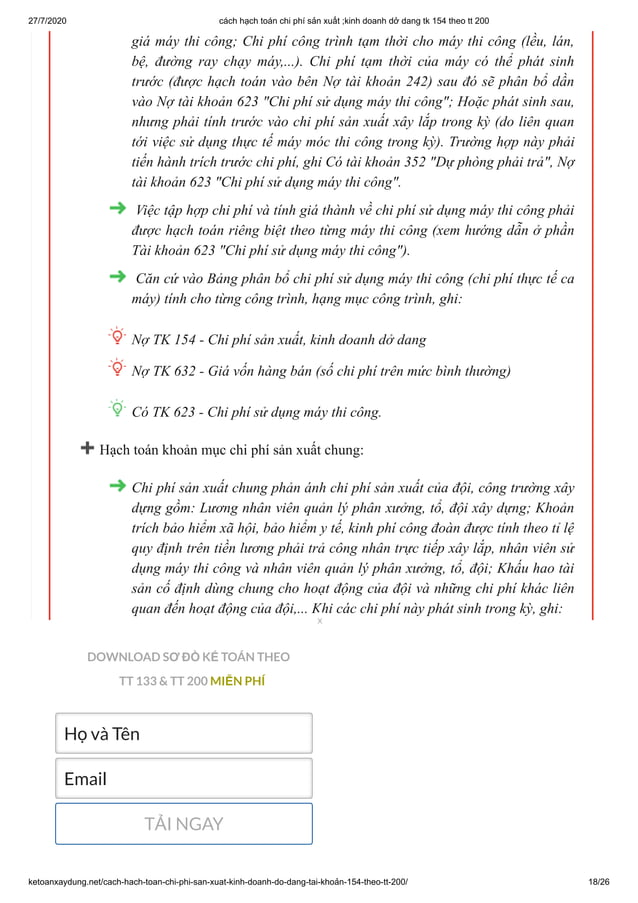 Cach hach-toan-chi-phi-san-xuat-kinh-doanh-do-dang-tai-khoan-154 | PDF