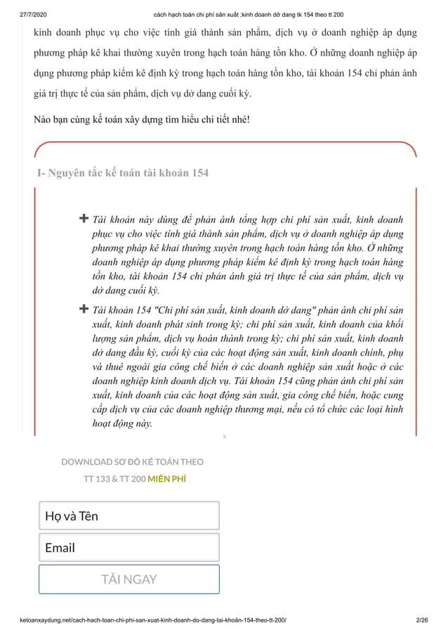 Cach hach-toan-chi-phi-san-xuat-kinh-doanh-do-dang-tai-khoan-154 | PDF