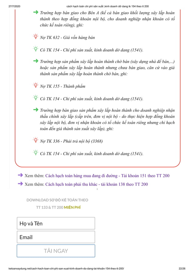 Cach hach-toan-chi-phi-san-xuat-kinh-doanh-do-dang-tai-khoan-154 | PDF