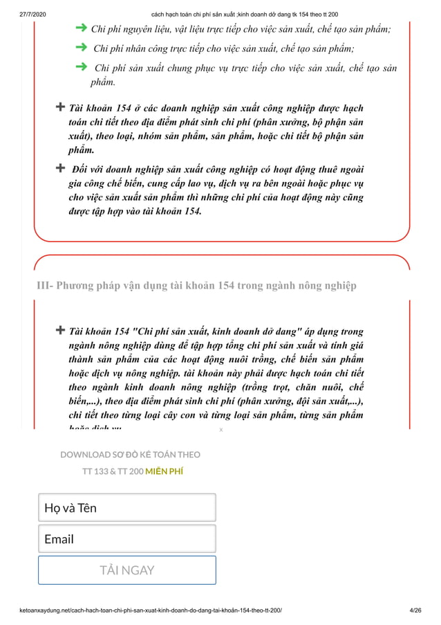 Cach hach-toan-chi-phi-san-xuat-kinh-doanh-do-dang-tai-khoan-154 | PDF