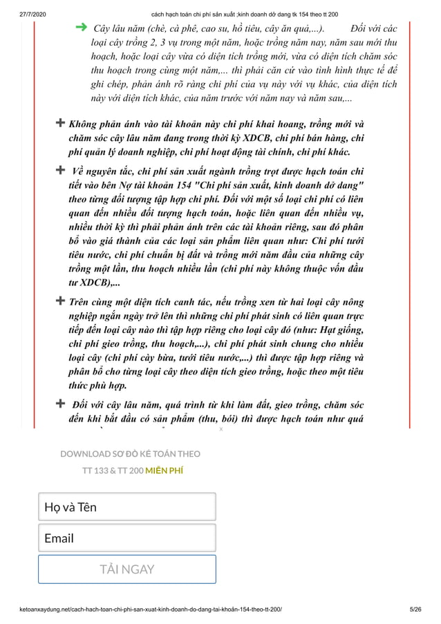 Cach hach-toan-chi-phi-san-xuat-kinh-doanh-do-dang-tai-khoan-154 | PDF