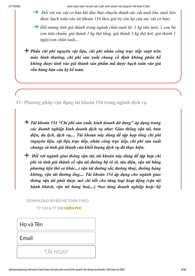 Cach hach-toan-chi-phi-san-xuat-kinh-doanh-do-dang-tai-khoan-154 | PDF