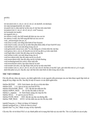 Cac ham trong thu vien cua c&c++ | PDF