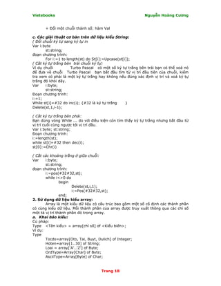 Cac ham va thu tuc trong pascal | PDF