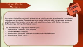 Presentasi Cache Memori | PPTX