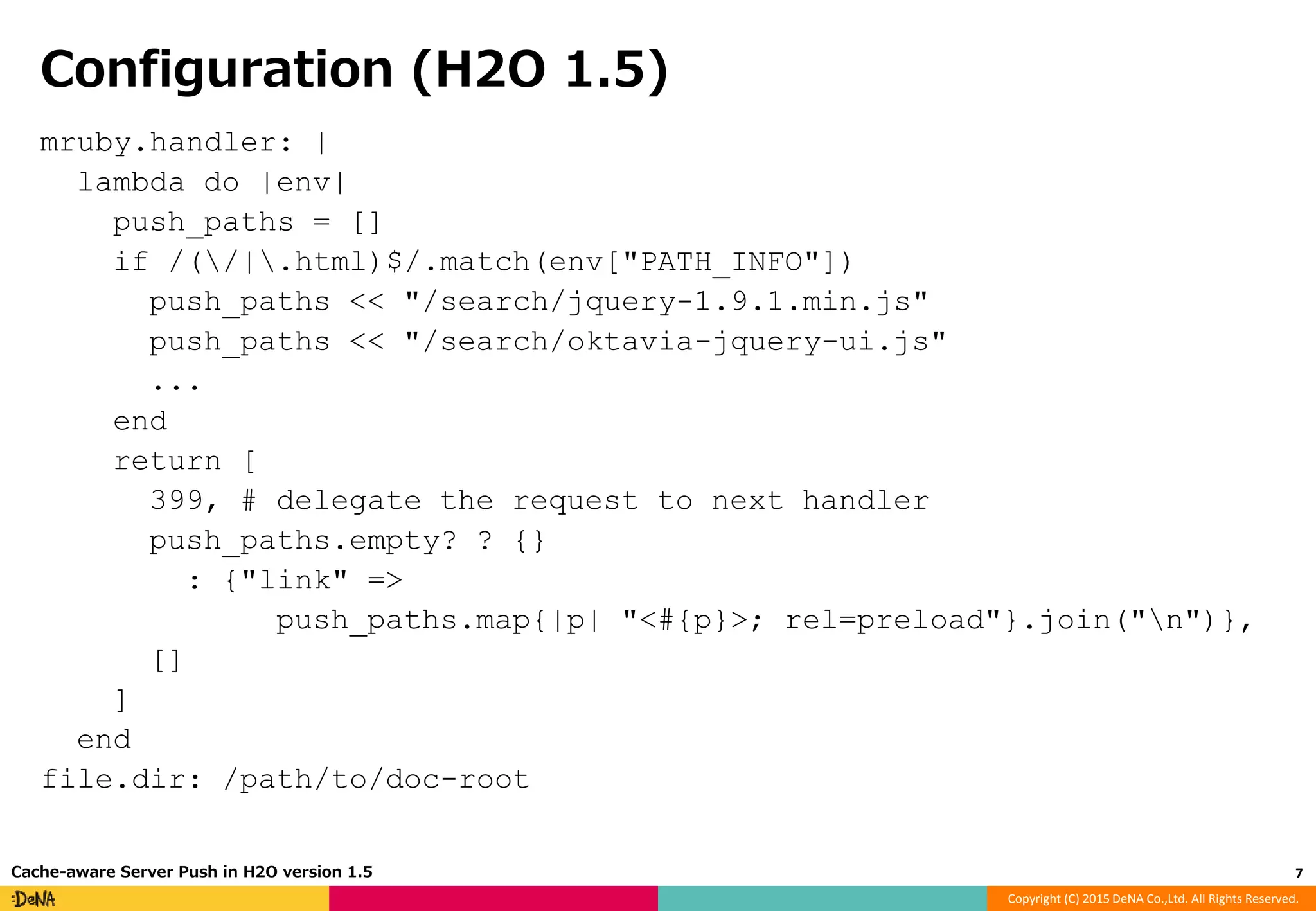 Cache aware-server-push in H2O version 1.5 | PPT