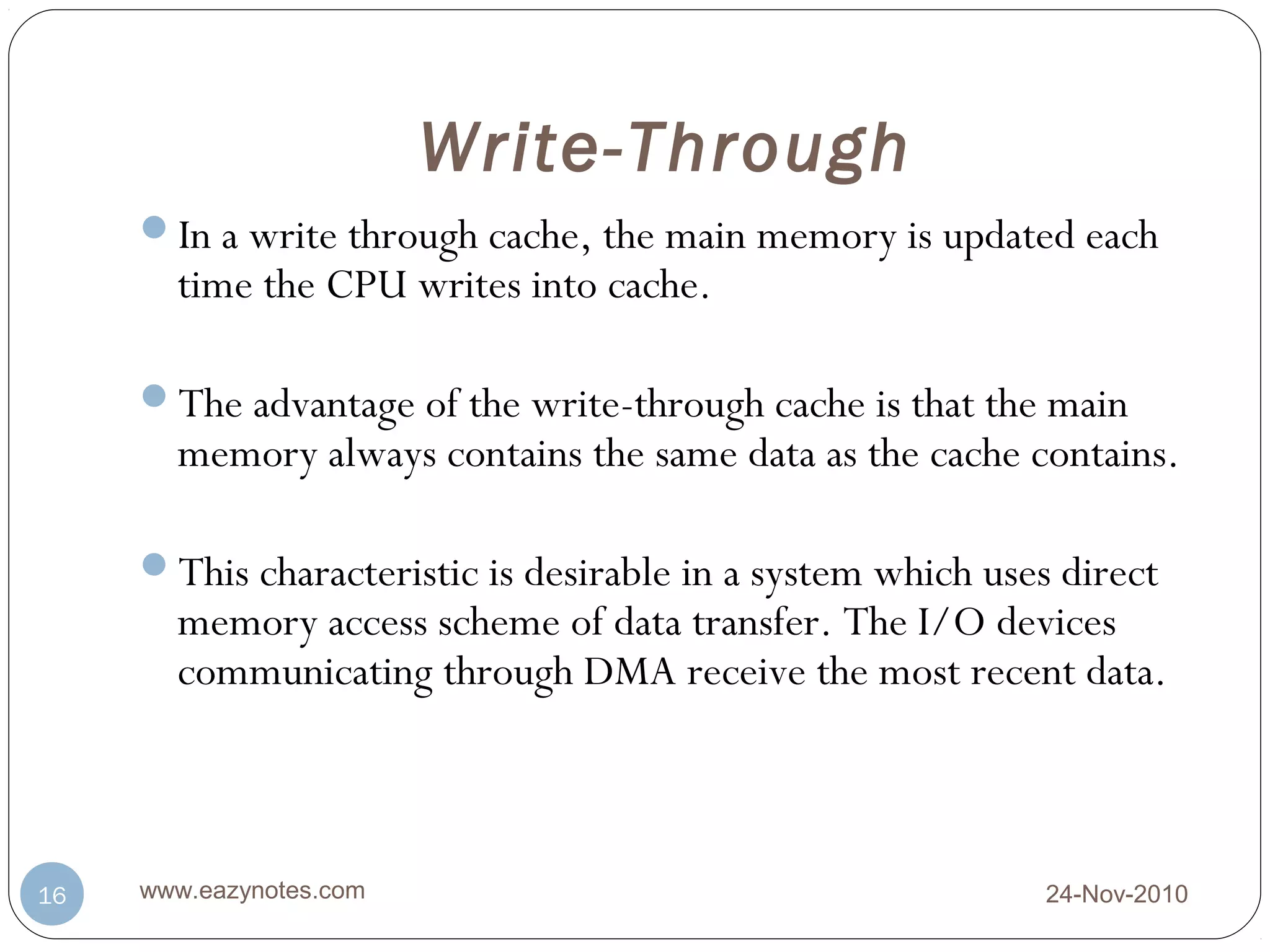 Cache memory | PPS