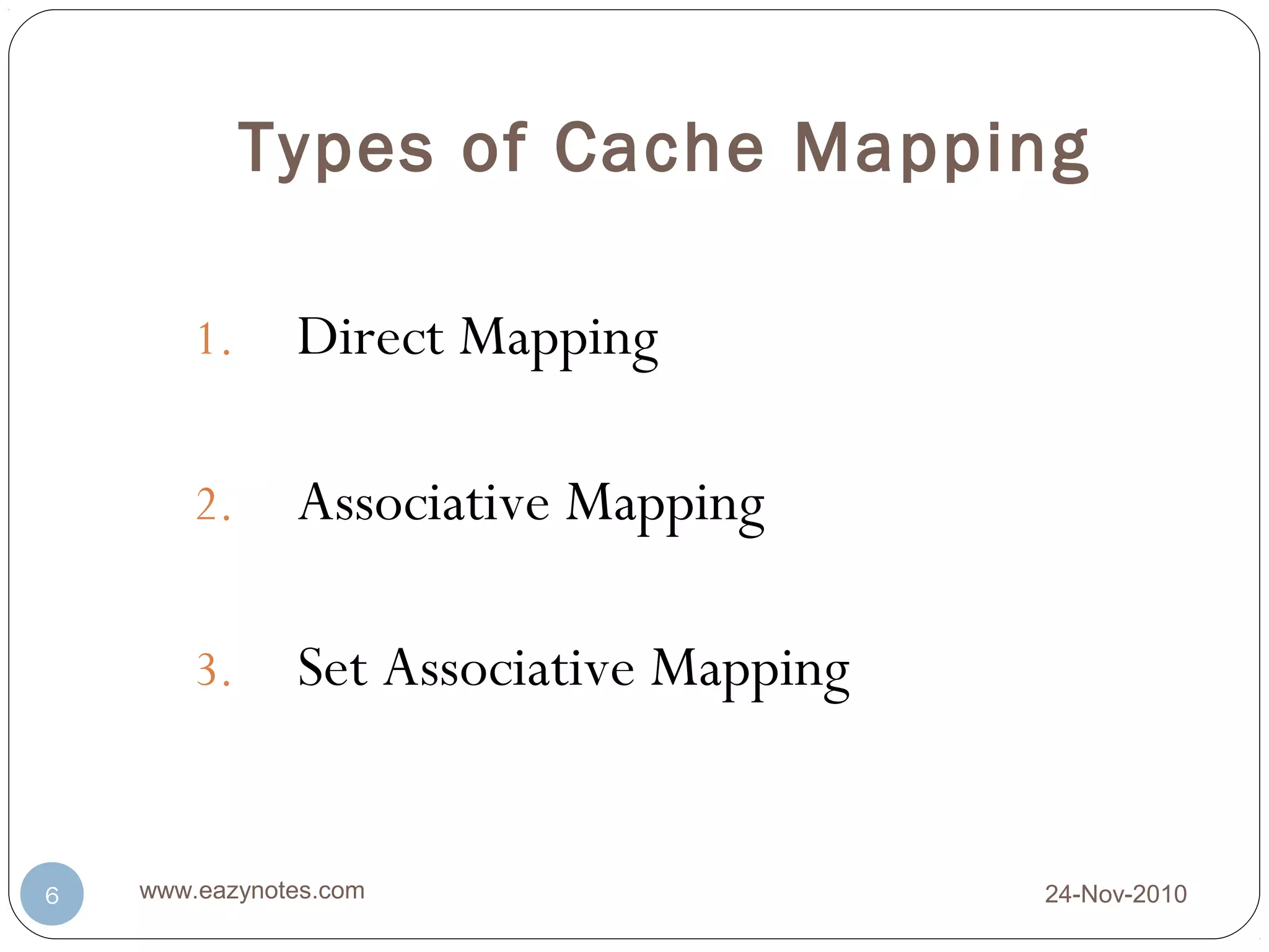 Cache memory | PPS