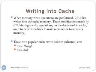 Cache memory | PPS