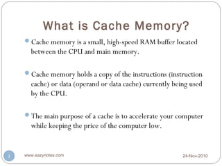 Cache Memory