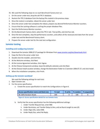 Database Performance of Intel Cache Acceleration Software | PDF