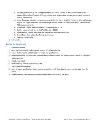 Database Performance of Intel Cache Acceleration Software | PDF