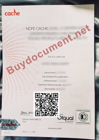 Cache certificate, NCFE certificate | PDF