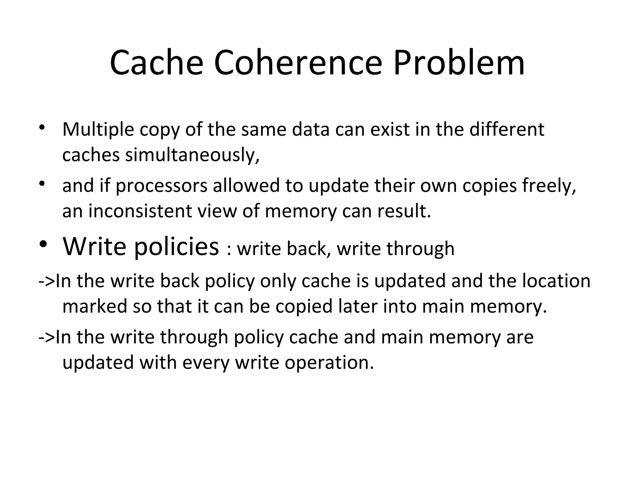 Cache coherence | PPT