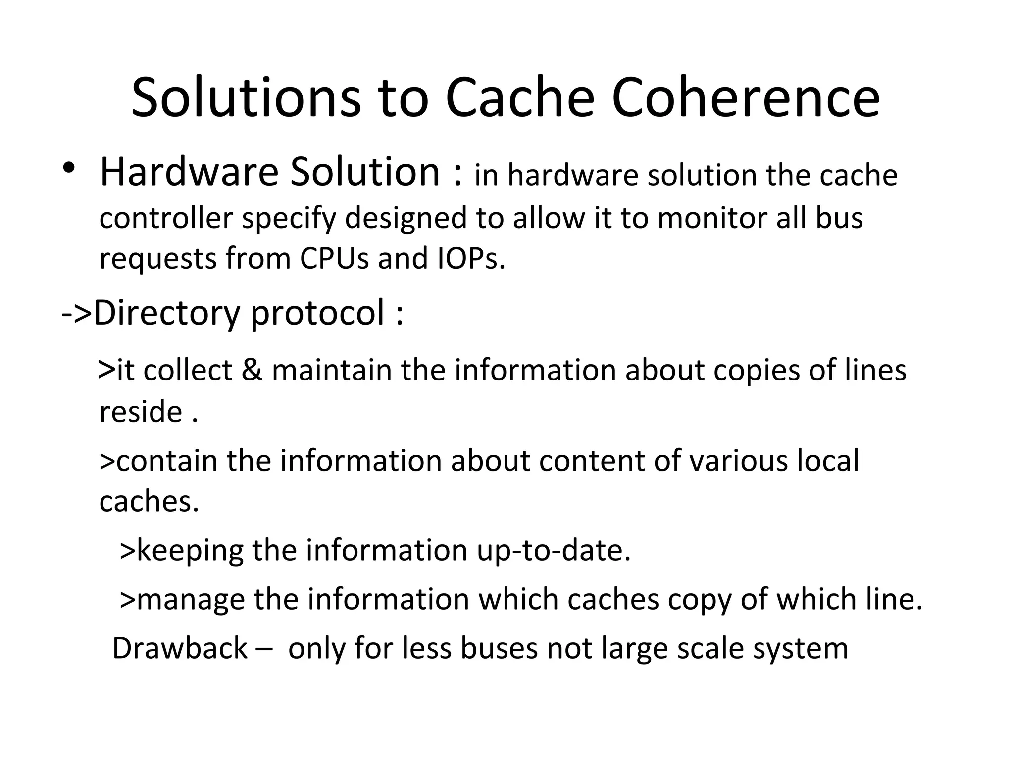 Cache coherence | PPT | Computing | Technology & Computing