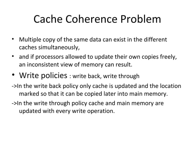 Cache coherence | PPT | Computing | Technology & Computing