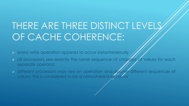Cache coherence problem and its solutions | PPTX
