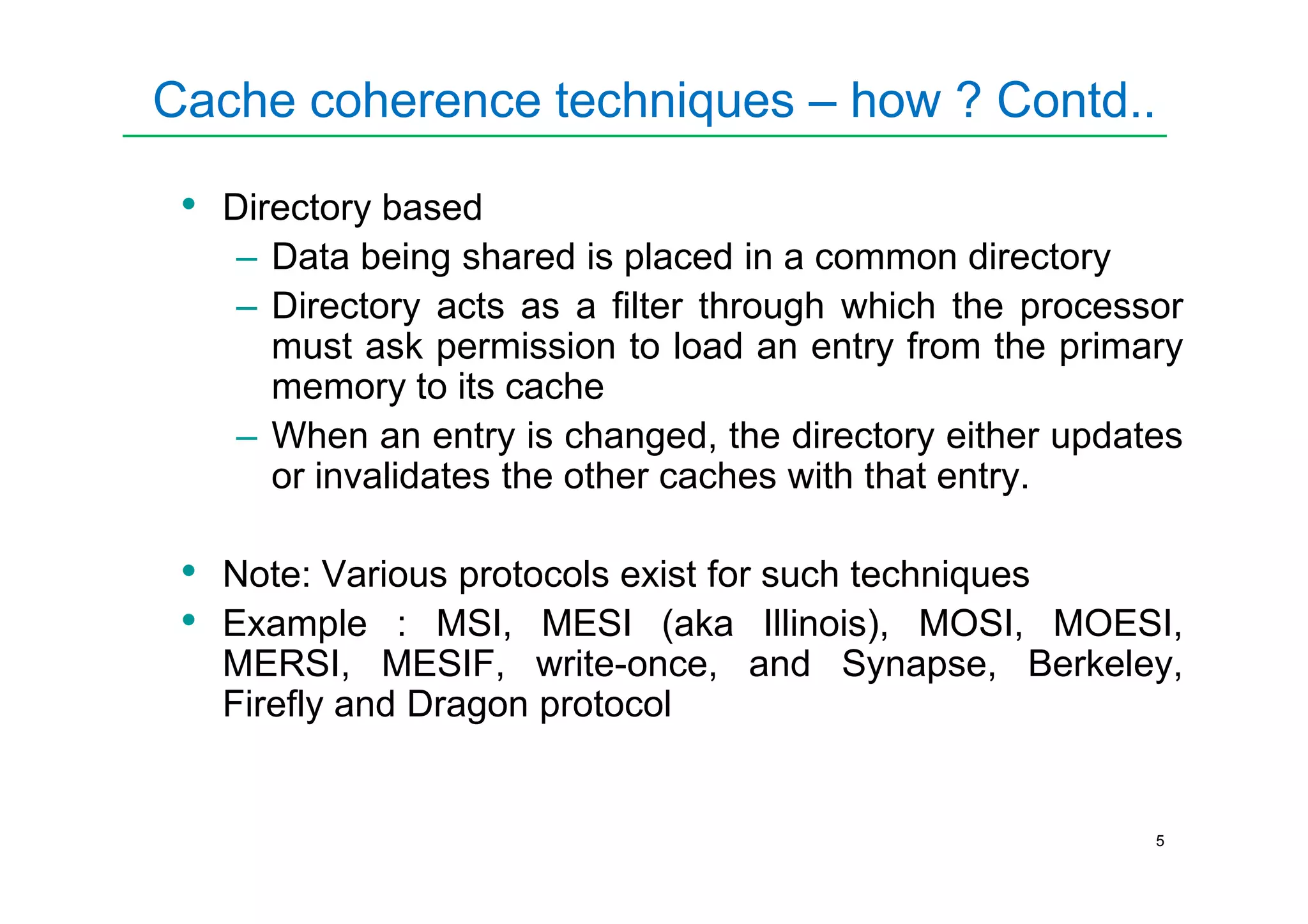 Cache coherence | PPT