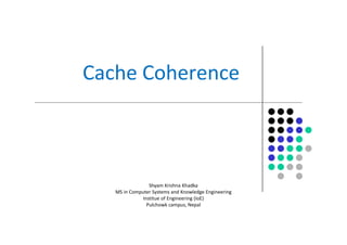 Cache coherence | PPT
