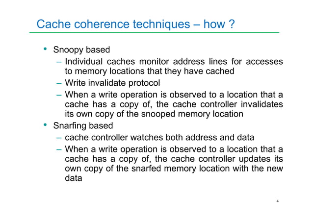 Cache coherence | PPT