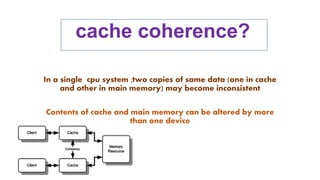 Cache coherence ppt | PPTX