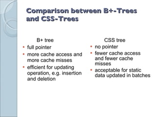 Cache Conscious Indexes | PPT