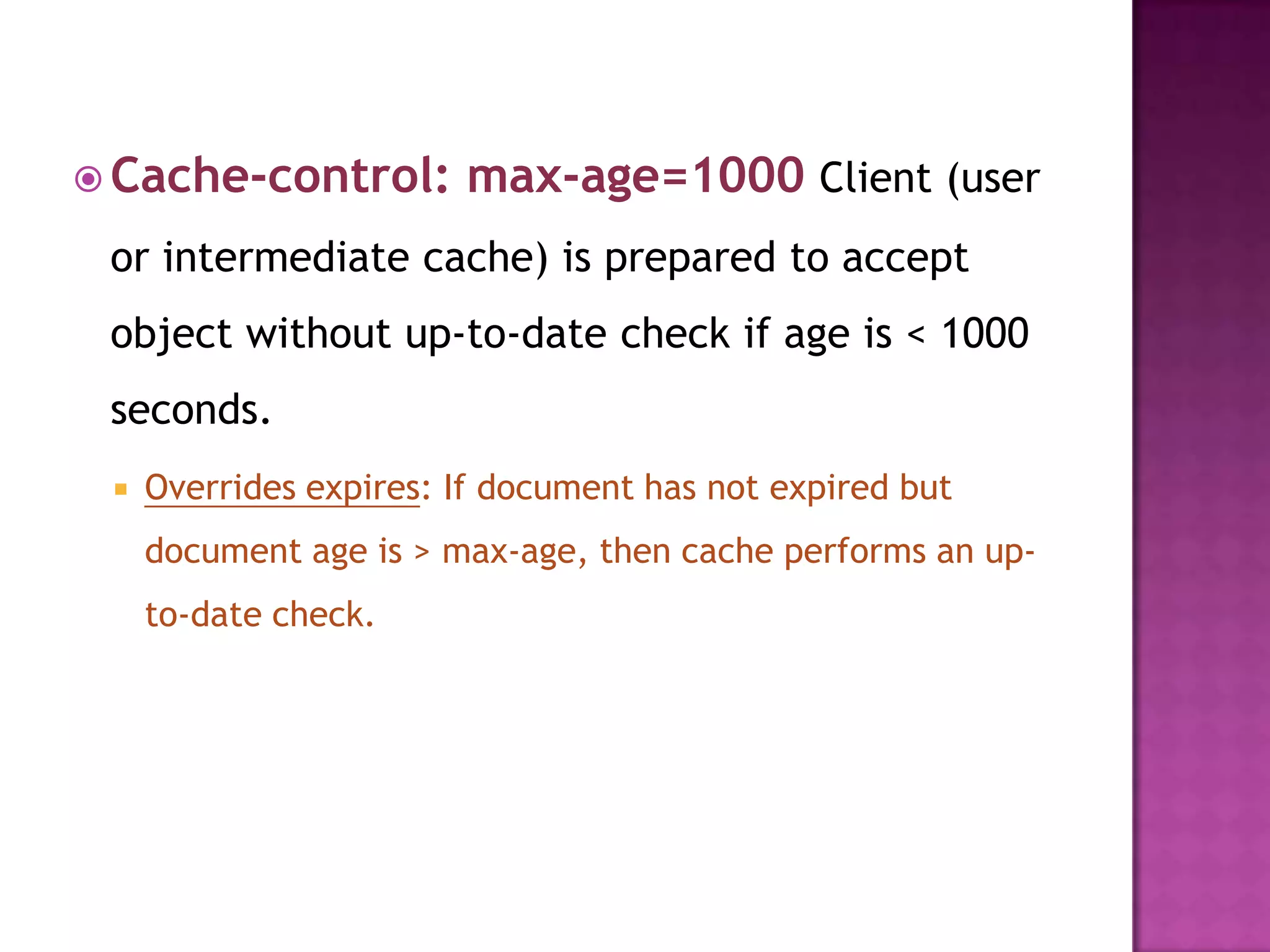 Cache control directive | PPT