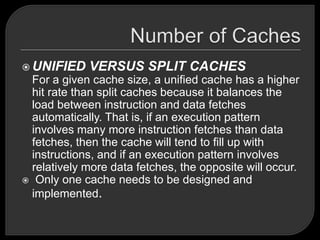 Cache design | PPTX