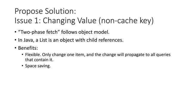 Cache invalidation | PPTX | Databases | Computer Software and Applications