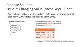 Cache invalidation | PPTX | Databases | Computer Software and Applications