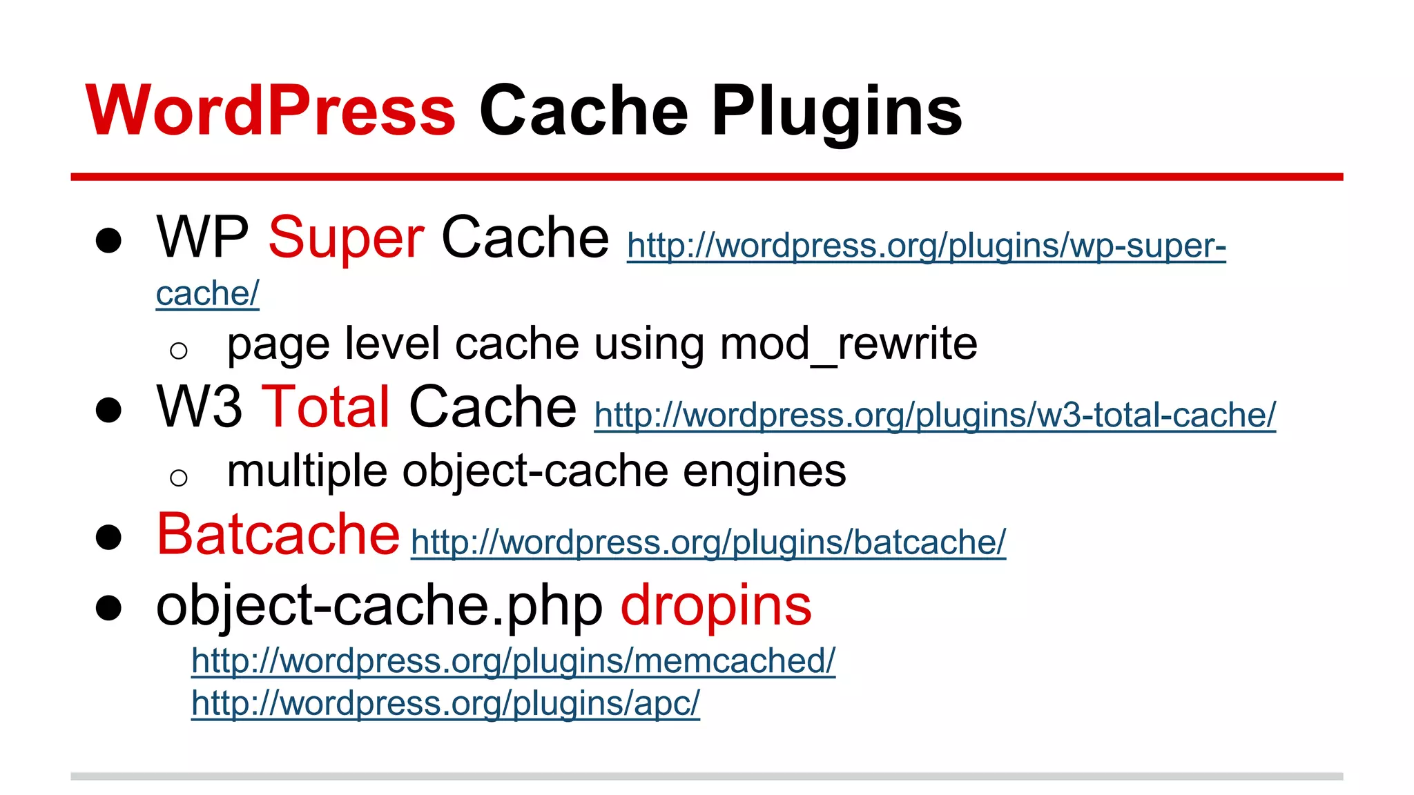 Caching in WordPress | PPTX