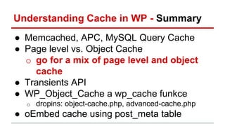 Caching in WordPress | PPTX