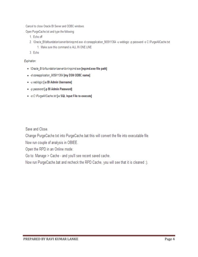 Cache management obiee 11g | PDF