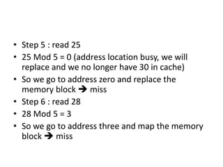 Cache mapping exercises | PPTX