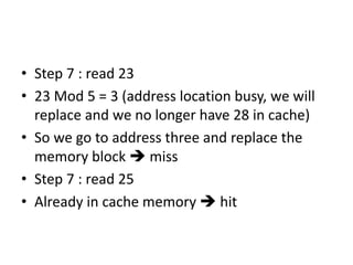 Cache mapping exercises | PPTX
