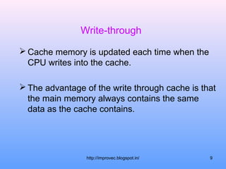 Cache memory.12