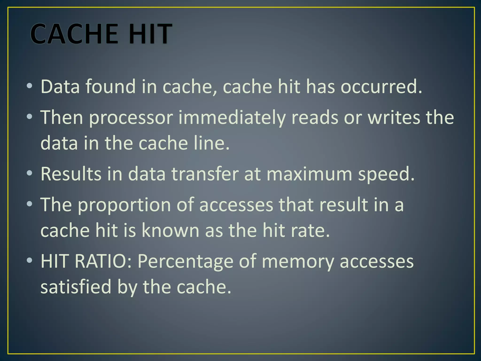 Cache memory | PPTX