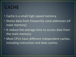 Cache memory | PPTX
