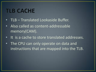 Cache memory | PPTX