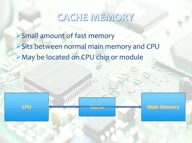 Cache memory | PPTX